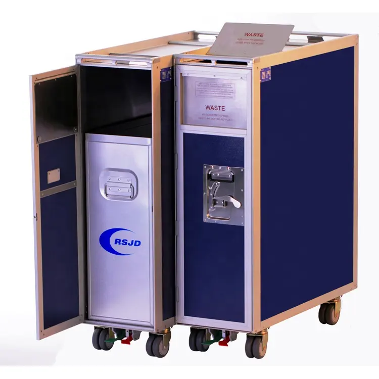 Full Size Rubbish Cart Garbage Trolley for Inflight Airline Aircraft ...
