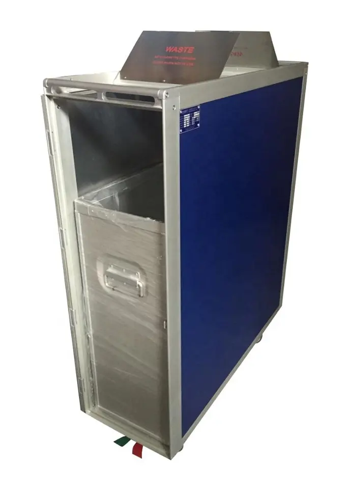 Full Size Rubbish Cart Garbage Trolley for Inflight Airline Waste Junk ...
